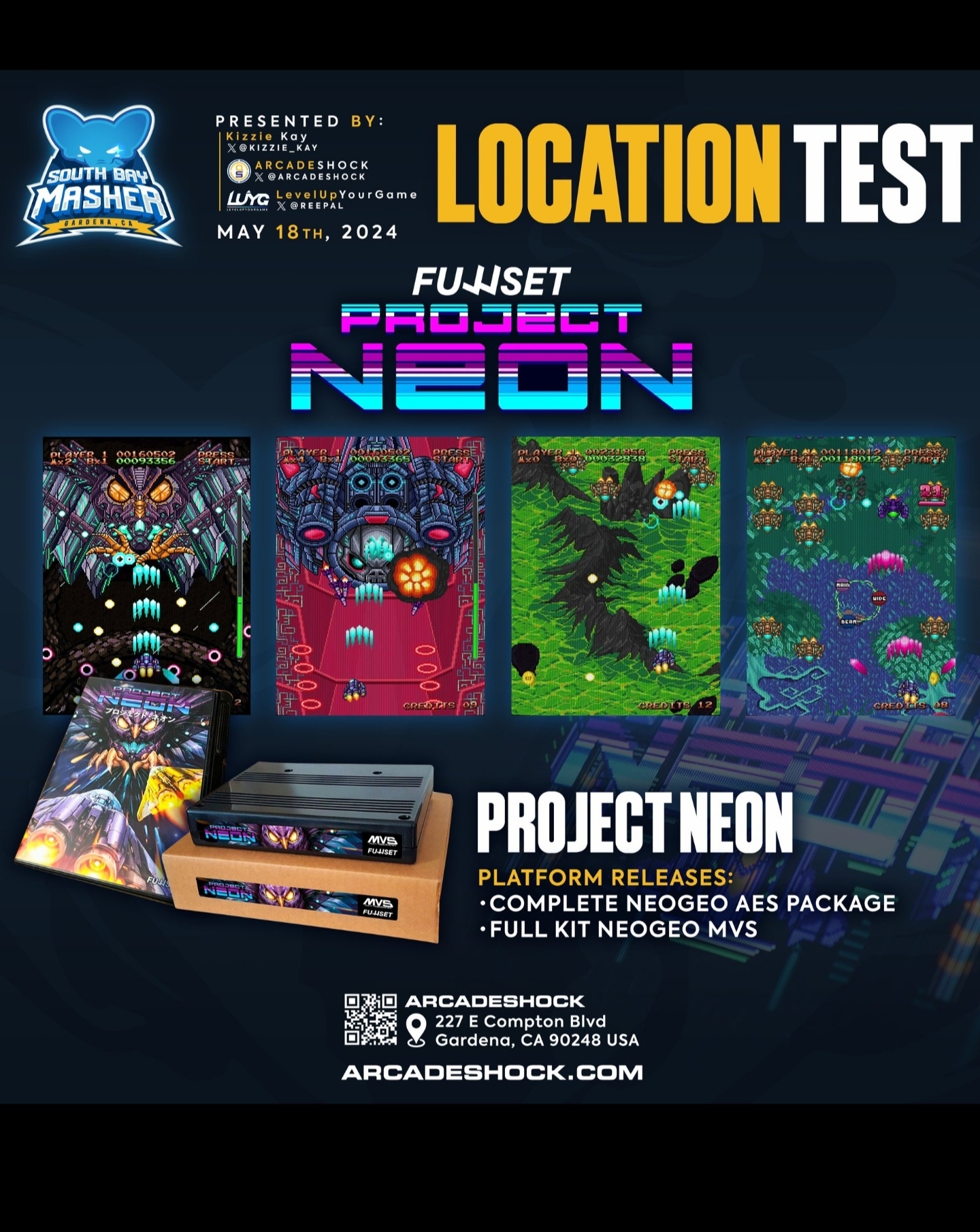 [Project Neon] Nouveau shoot sur Neo Geo MVS / AES ! Pré commande le 21 ...