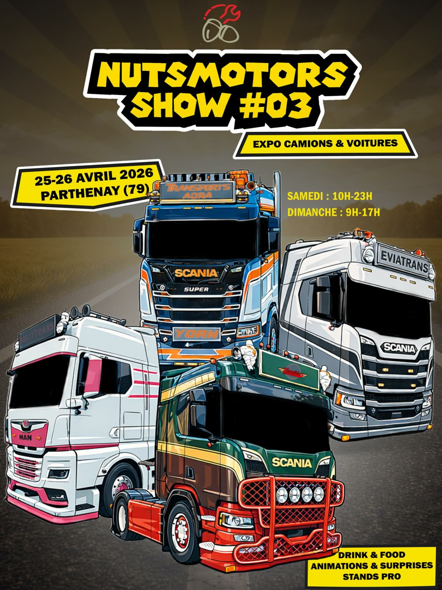 Nuts Motors Show à Parthenay. 25/04/2026